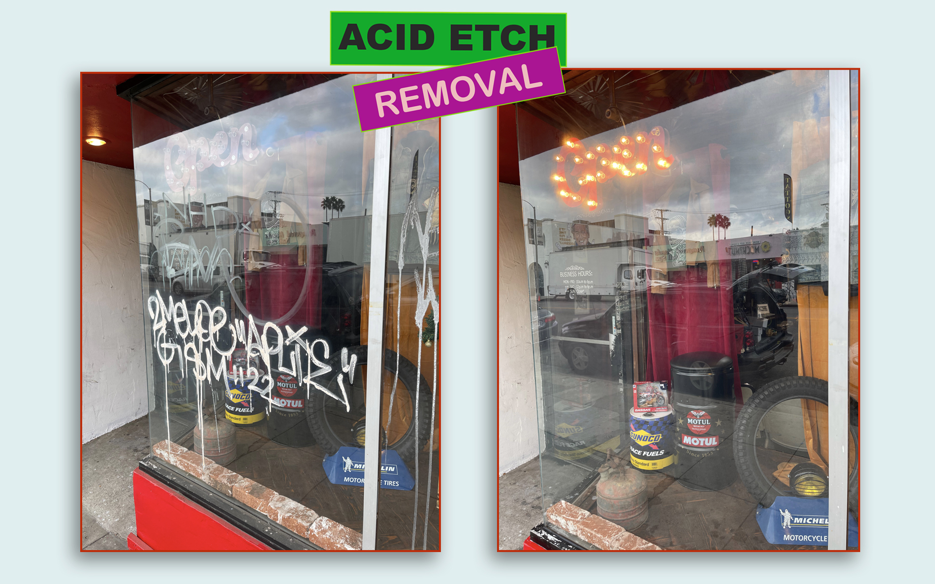 Acid Etch Removal - CC Surface Restoration